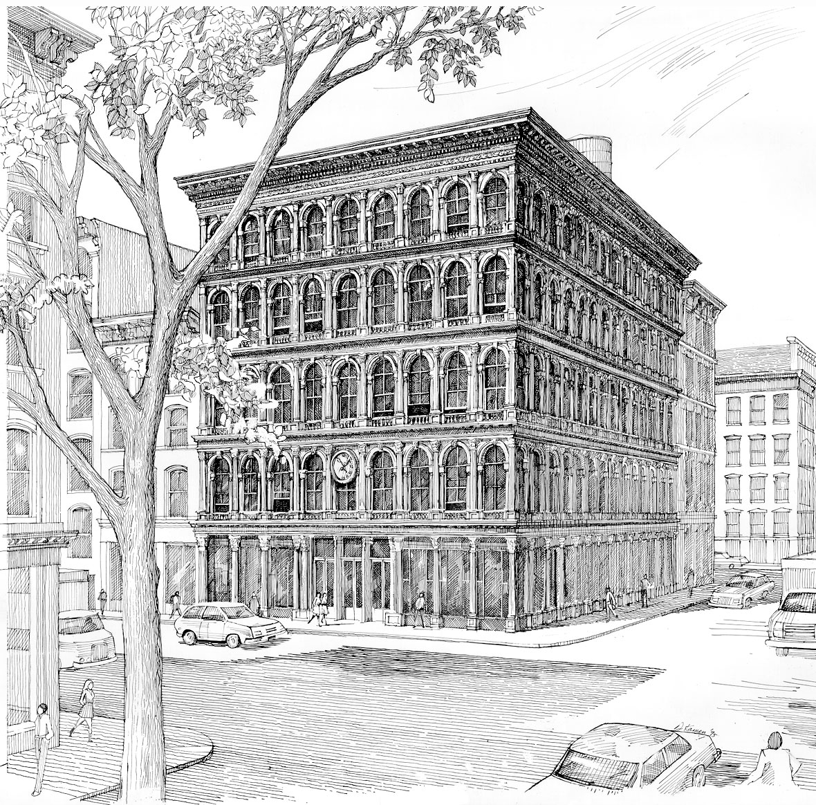 Line Drawing - Jeffrey Kamen Architect