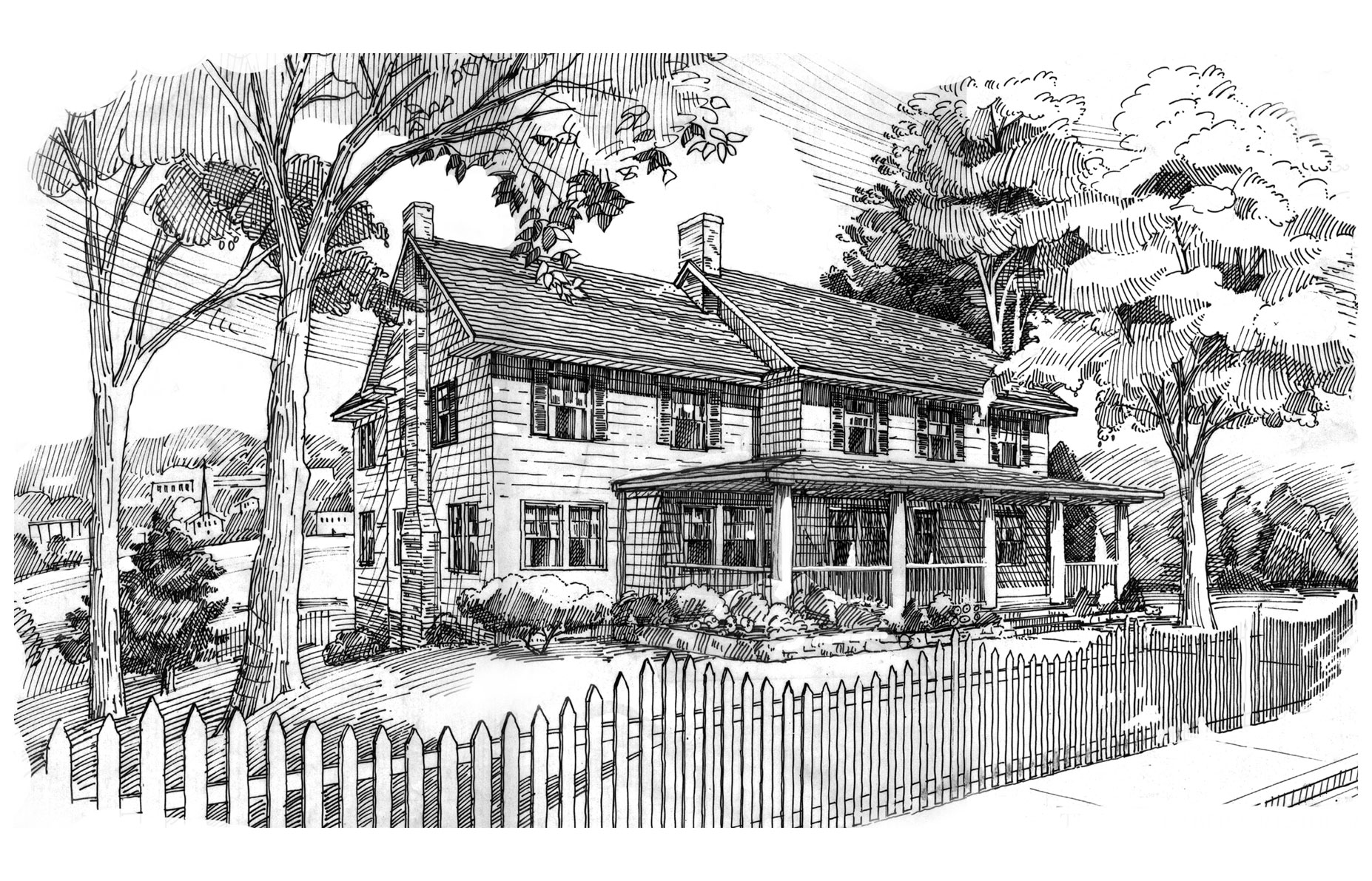 Line Drawing - Jeffrey Kamen Architect